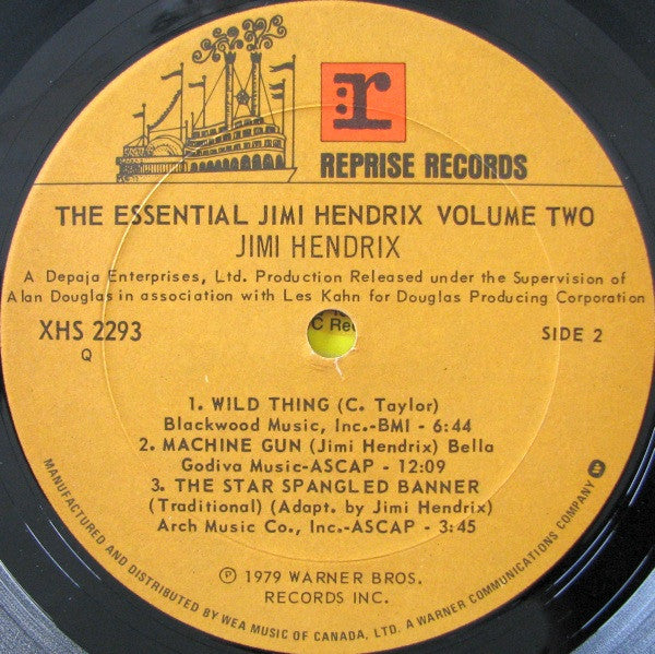 Jimi Hendrix – The Essential Jimi Hendrix, Volume Two - 1979 in Shrink ...
