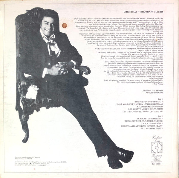 Johnny Mathis – Christmas With Johnny Mathis – Vinyl Pursuit Inc