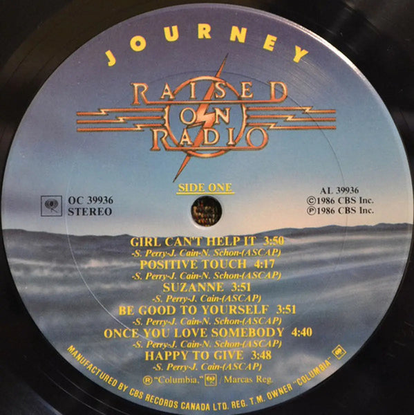 Journey – Raised On Radio - 1986 Original – Vinyl Pursuit Inc