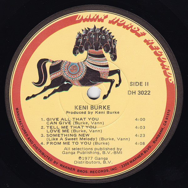 Keni Burke – Keni Burke - 1977 US Pressing - Vinyl Pursuit Inc