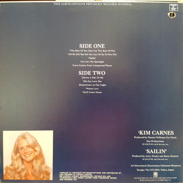 Kim Carnes – The Best Of You – Vinyl Pursuit Inc