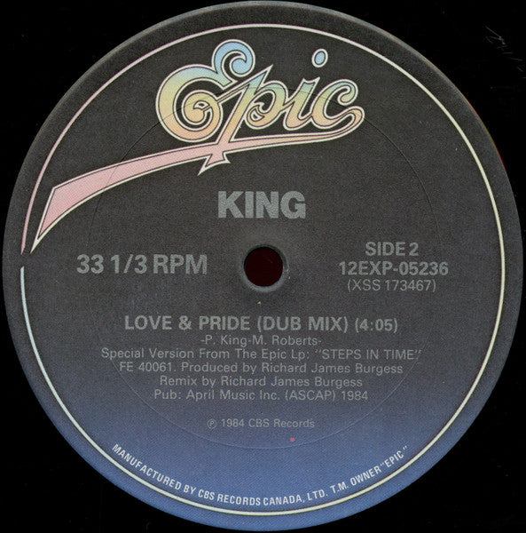 King – Love & Pride - Vinyl Pursuit Inc
