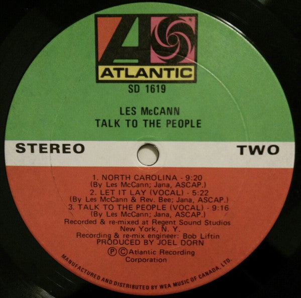 Les McCann – Talk To The People – Vinyl Pursuit Inc