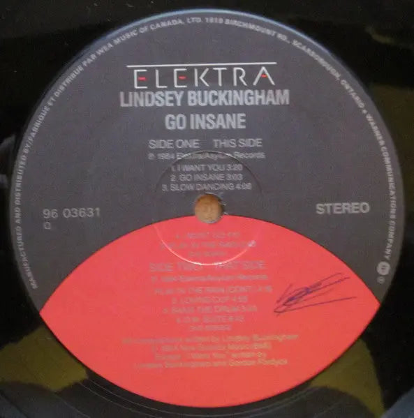 Lindsey Buckingham – Go Insane - 1984 Original - Vinyl Pursuit Inc