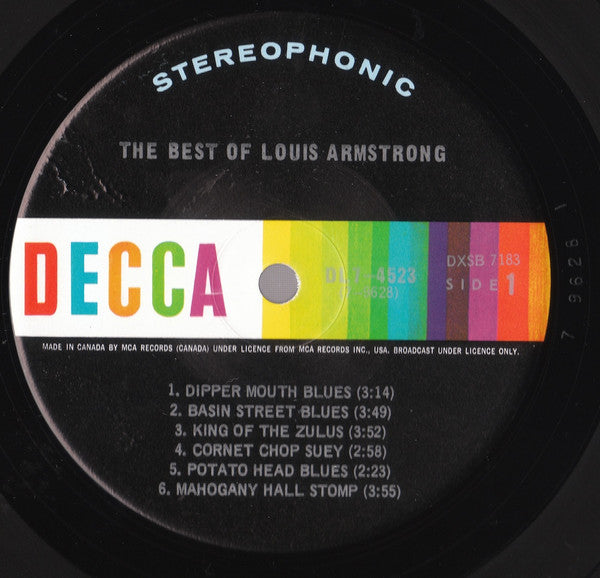 Louis Armstrong – The Best Of Louis Armstrong – Vinyl Pursuit Inc