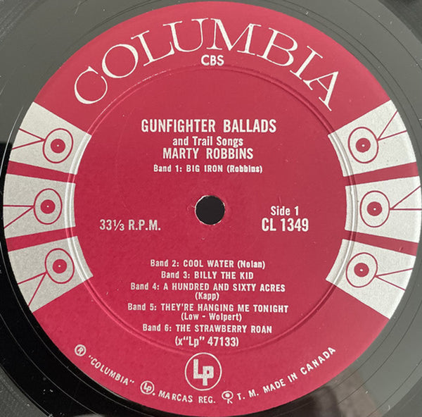 Marty Robbins – Gunfighter Ballads And Trail Songs - MONO - Vinyl ...
