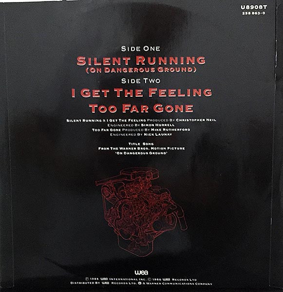 Mike & The Mechanics – Silent Running (On Dangerous Ground) UK Pressin ...
