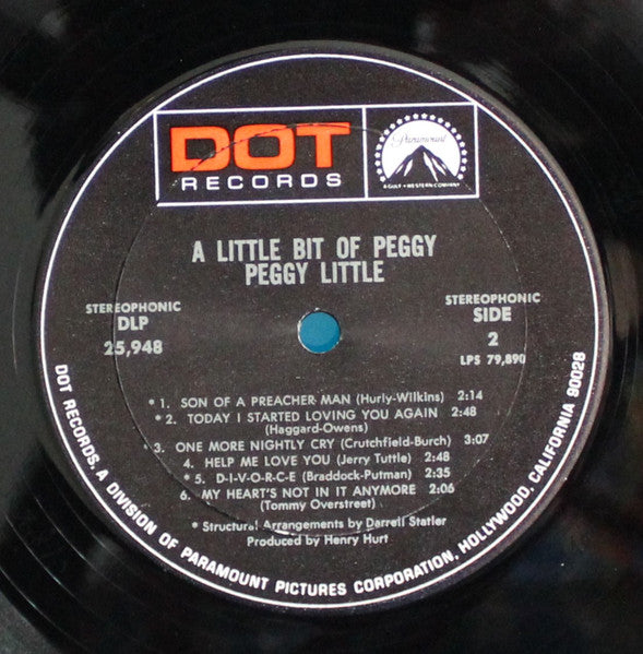 Peggy Little – A Little Bit Of Peggy US Pressing – Vinyl Pursuit Inc