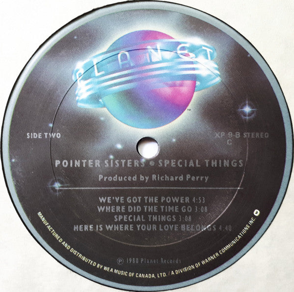 Pointer Sisters – Special Things – Vinyl Pursuit Inc