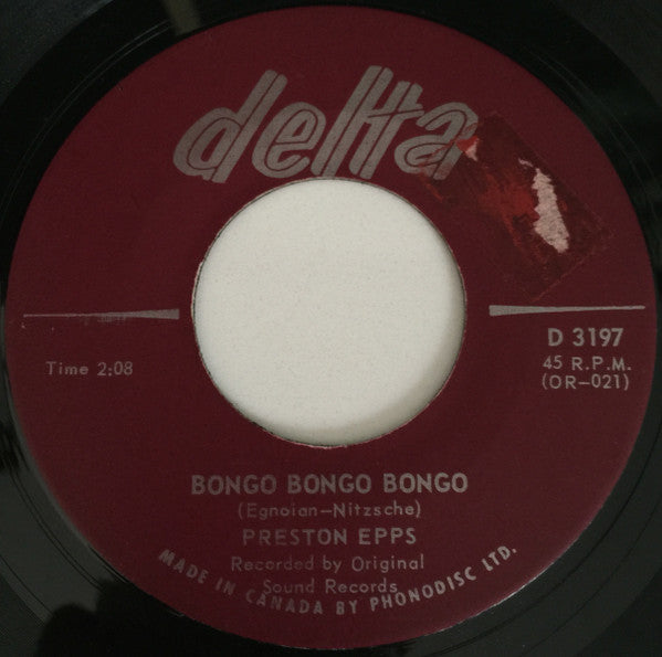 Preston Epps – Bongo Bongo Bongo / Hully Gully Bongo - 7" Single – Vinyl Pursuit Inc