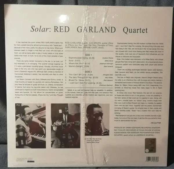 Red Garland Quartet – Solar - In Shrinkwrap! - Vinyl Pursuit Inc