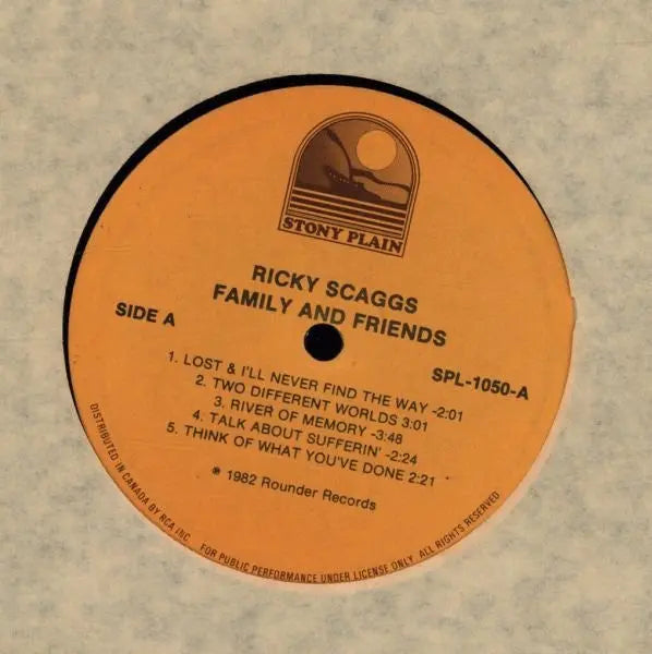 Ricky Skaggs – Family & Friends - 1982 Original – Vinyl Pursuit Inc