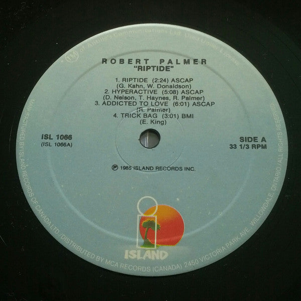 Robert Palmer – Riptide - 1985 – Vinyl Pursuit Inc