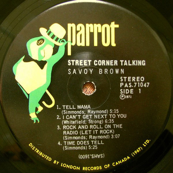 Savoy Brown – Street Corner Talking - 1971 – Vinyl Pursuit Inc
