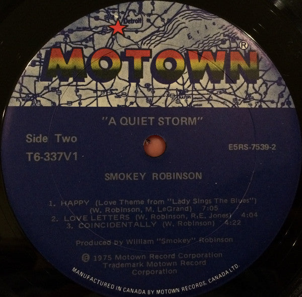 Smokey Robinson – A Quiet Storm – Vinyl Pursuit Inc