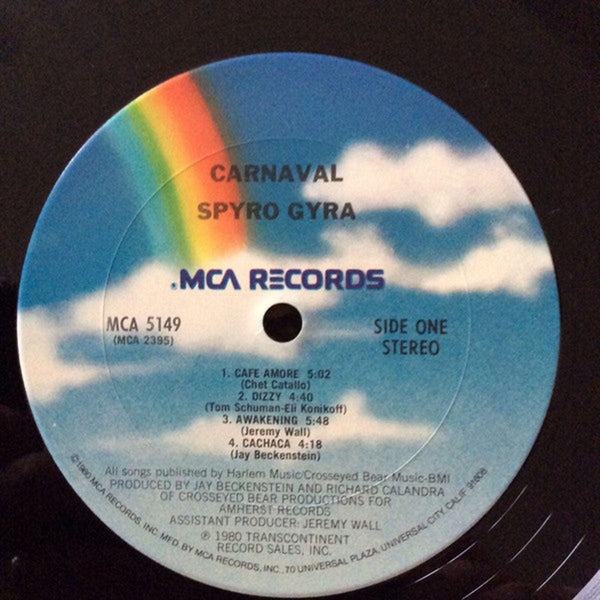 Spyro Gyra – Carnaval - 1980 US Pressing – Vinyl Pursuit Inc