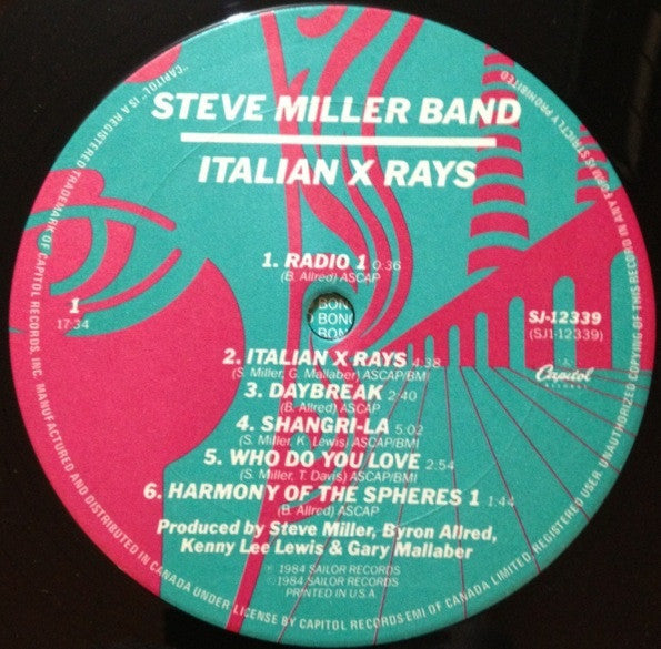 Steve Miller Band – Italian X Rays – Vinyl Pursuit Inc