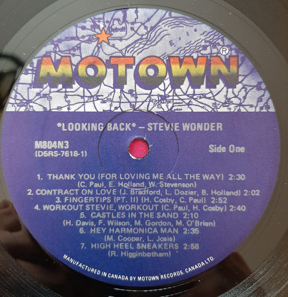 Stevie Wonder – Looking Back - 1977 Compilation Original, 3-Album Set ...