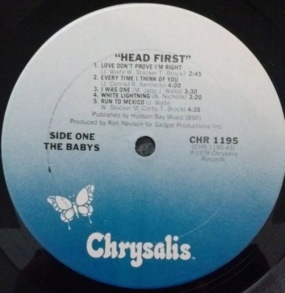 The Babys – Head First - 1979 – Vinyl Pursuit Inc