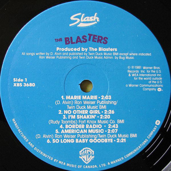 The Blasters – The Blasters - 1982 – Vinyl Pursuit Inc