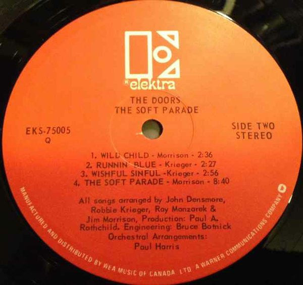 The Doors – The Soft Parade - 1980 Pressing – Vinyl Pursuit Inc
