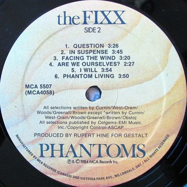The Fixx – Phantoms - 1984 Original! – Vinyl Pursuit Inc