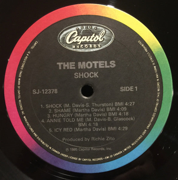 The Motels – Shock - 1985 Original – Vinyl Pursuit Inc