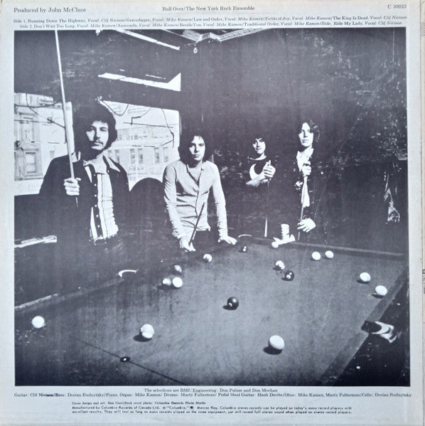 The New York Rock Ensemble – Roll Over – Vinyl Pursuit Inc