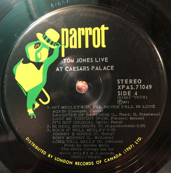 Tom Jones – Live At Caesar's Palace – Vinyl Pursuit Inc
