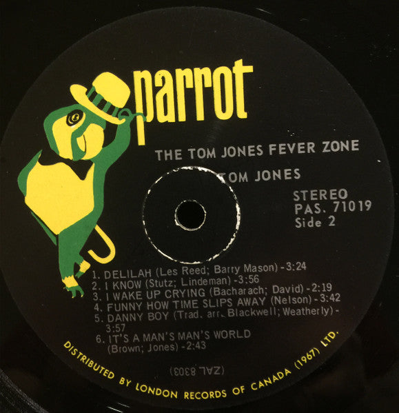Tom Jones – The Tom Jones Fever Zone -1968 – Vinyl Pursuit Inc