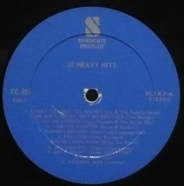 20 Heavy Hits Vol. 1 - 1971 Original Pressing – Vinyl Pursuit Inc