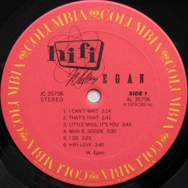 Walter Egan – Hi Fi – Vinyl Pursuit Inc
