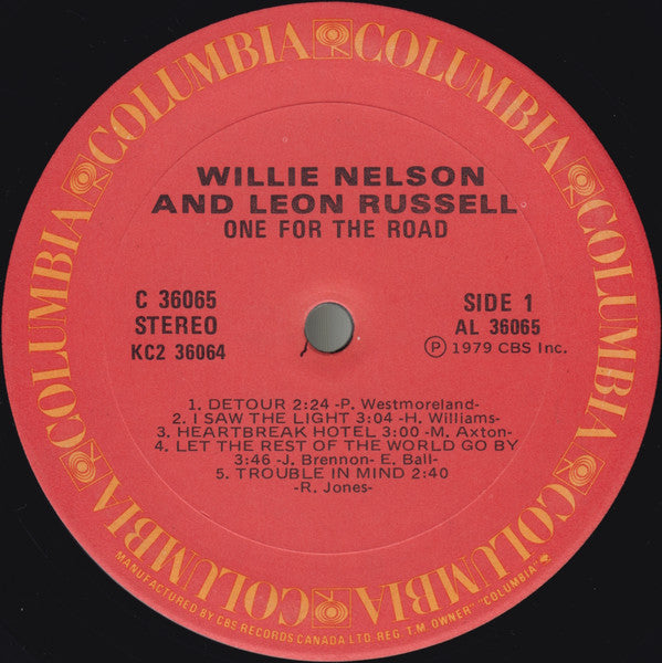 Willie And Leon – One For The Road - 1979 - Vinyl Pursuit Inc