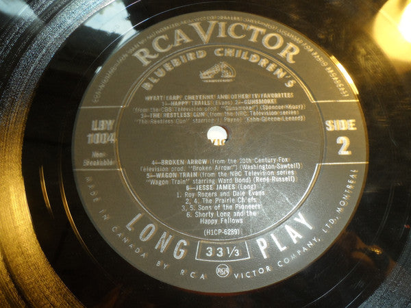 Wyatt Earp, Cheyenne and other TV Favorites - Original Pressing – Vinyl ...