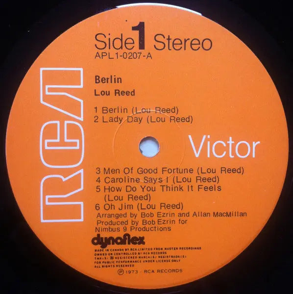 Lou Reed – Berlin - 1973 Original with Booklet! – Vinyl Pursuit Inc