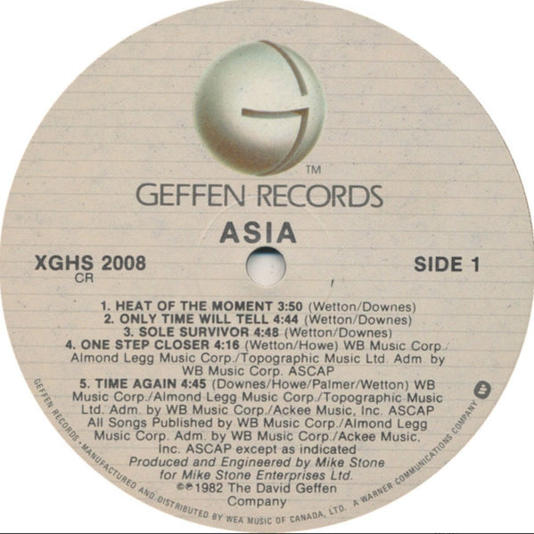 Asia - Asia – Vinyl Pursuit Inc
