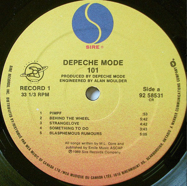 Depeche Mode – 101 - 1989 Original with Booklet! – Vinyl Pursuit Inc