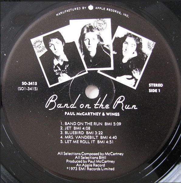 Paul McCartney & Wings – Band On The Run - 1973 w Poster! – Vinyl ...
