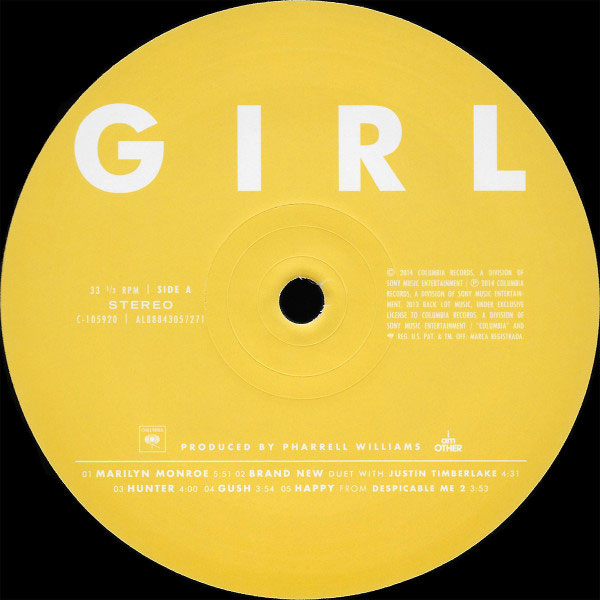 Pharrell Williams – G I R L – Vinyl Pursuit Inc