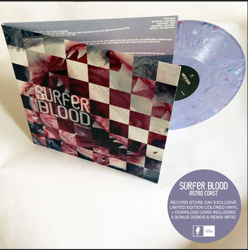Surfer Blood – Astro Coast - Red/White/Blue/Grey Swirl – Vinyl Pursuit Inc