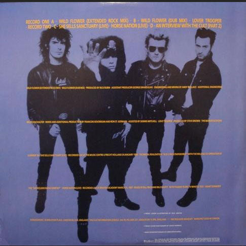 The Cult – Wild Flower - 1987 Gatefold w Poster! – Vinyl Pursuit Inc