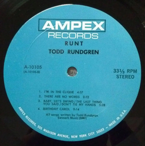 Todd Rundgren - Runt - 1970 Original! – Vinyl Pursuit Inc
