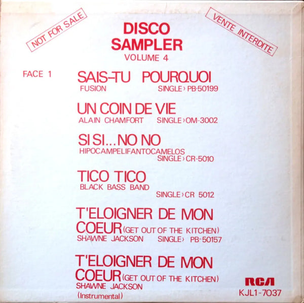 RCA Disco Sampler Volume 4 - 1976 RED VINYL! - Vinyl Pursuit Inc