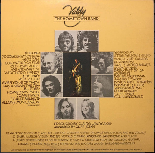 Valdy and the Hometown Band ‎– Valdy And The Hometown Band ‎- 1976 ...