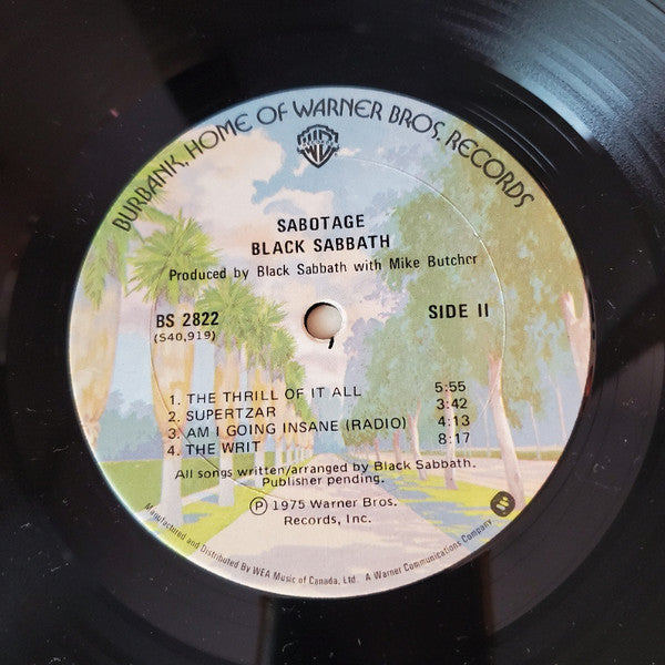 Black Sabbath – Sabotage - 1975 – Vinyl Pursuit Inc