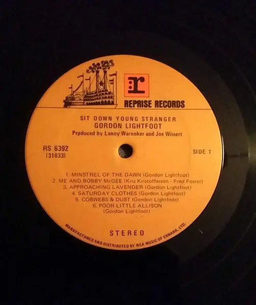 Gordon Lightfoot ‎– Sit Down Young Stranger – Vinyl Pursuit Inc