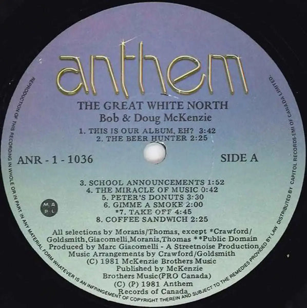 Bob & Doug McKenzie ‎– Great White North - 1981 Original in – Vinyl ...