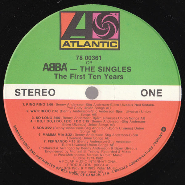 ABBA – The Singles - The First Ten Years – Vinyl Pursuit Inc