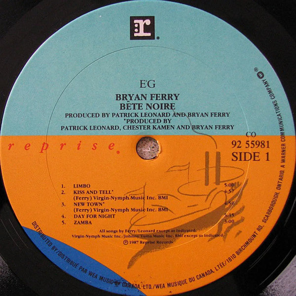 Bryan Ferry – Bete Noire - 1987 Original! – Vinyl Pursuit Inc