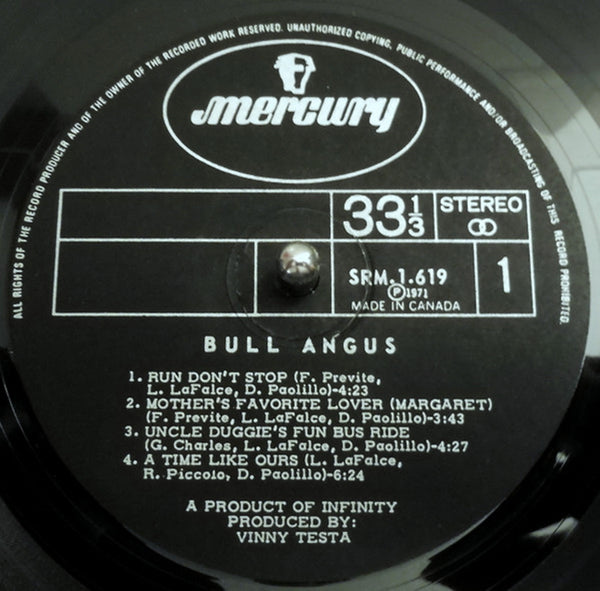 BullAngus – Bull Angus - 1971 - Rare! - Vinyl Pursuit Inc